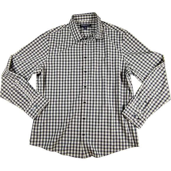 Mizzen+Main | Shirts | Mizzenmain Mens Beige Navy Leeward Plaid Ls ...